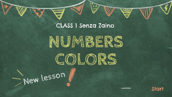 DIDACTIC UNIT COLOR NUMBER 1