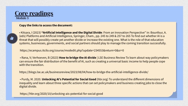 M5:Core readings Digi course