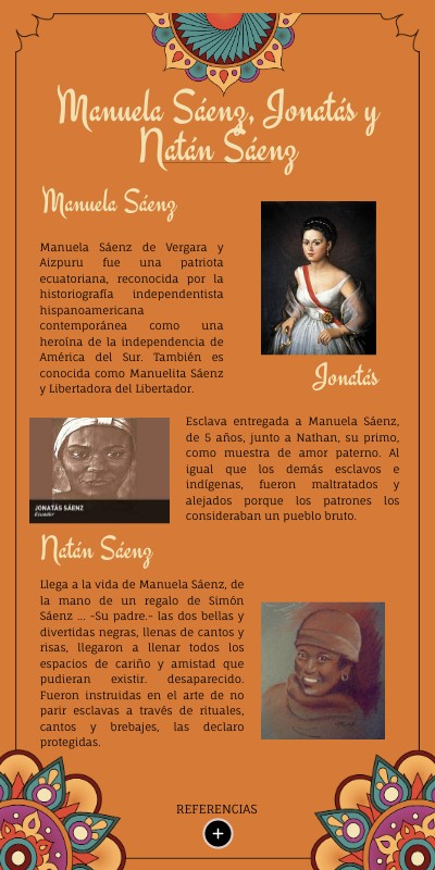 Infografía Manuela Sáenz | Genially