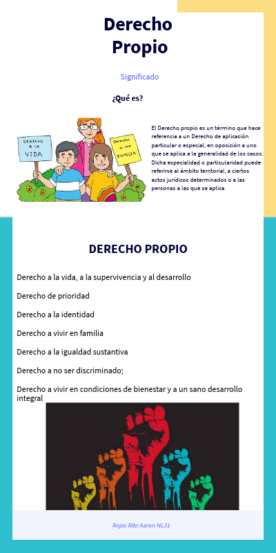 DERECHO PROPIO
