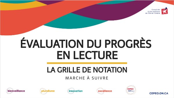 Évaluation du progrès en lecture - la grille de notation | Genially