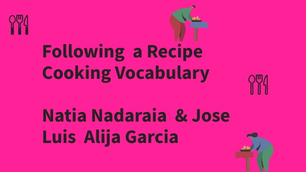 COOKING VOCABULARY | Genially