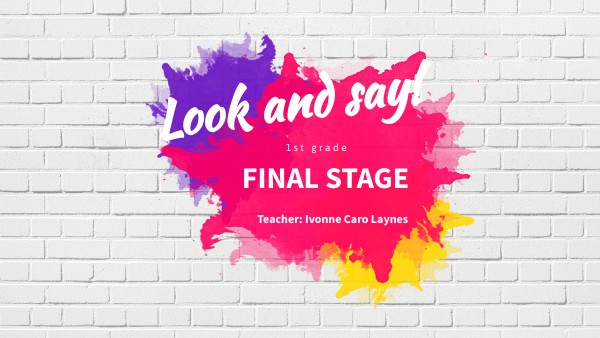 FINAL CONTEST. 1st GRADE | Genially