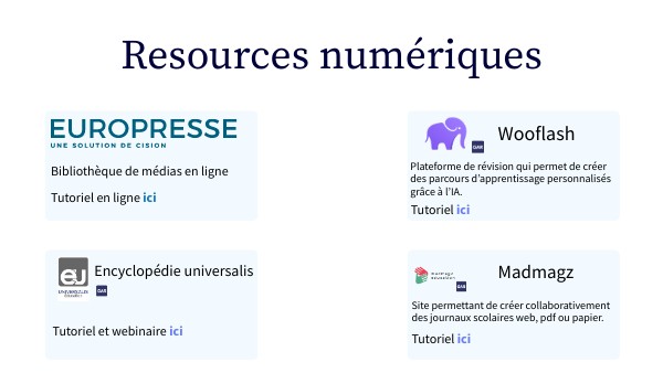 ressources num | Genially