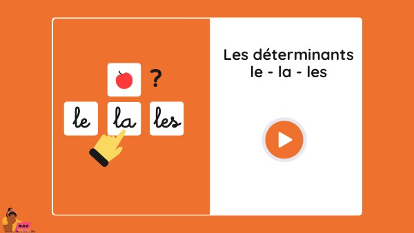 Les déterminants 1 - le / la / les | Genially