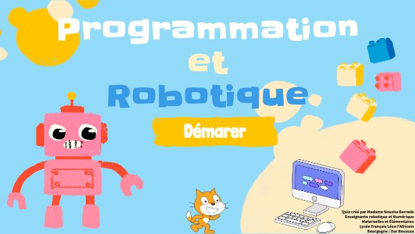 Quiz robotique et porogrammation | Genially
