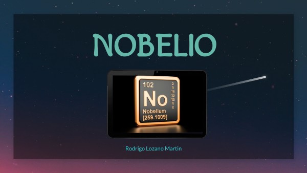 PRESENTACIÓN NOBELIO | Genially