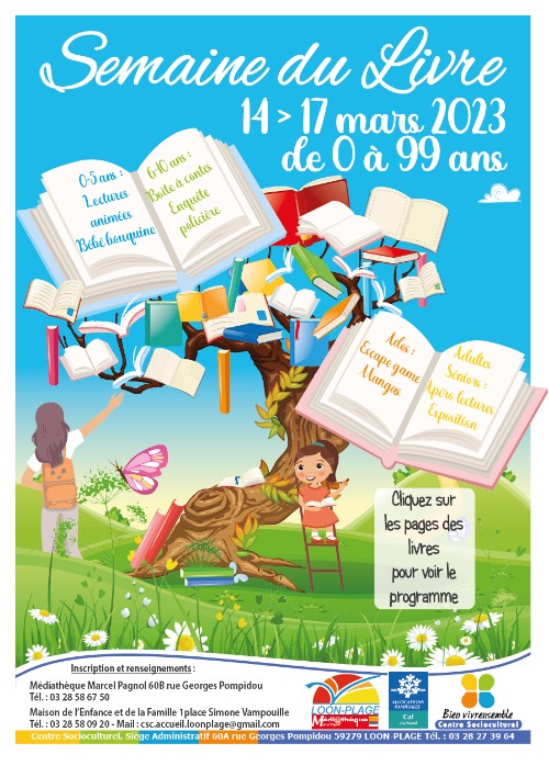 Semaine du Livre DU 14 au 17 mars 2023 LOON-PLAGE | Genially