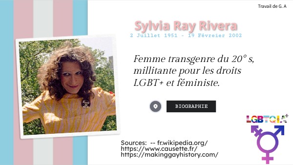 Presentation Sylvia Rivera | Genially