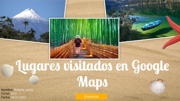 Lugares visitados de Google Maps | Genially