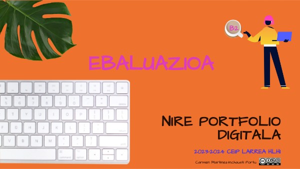 B2. Portfolio digitala..Ebaluazioa.