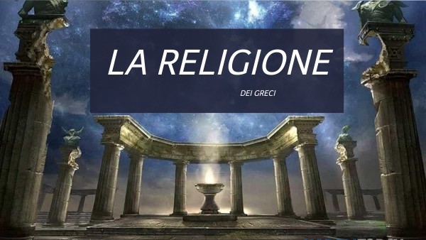 RELIGIONE GRECA
