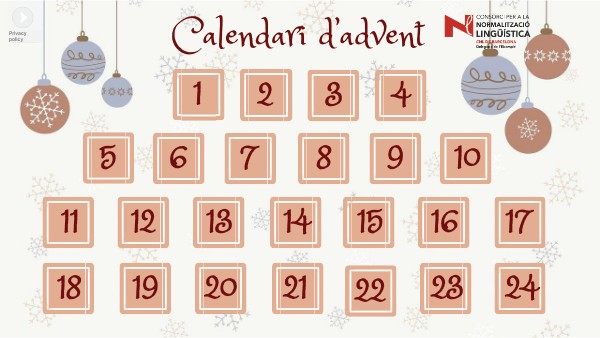 Calendari d'advent 2023 | Genially