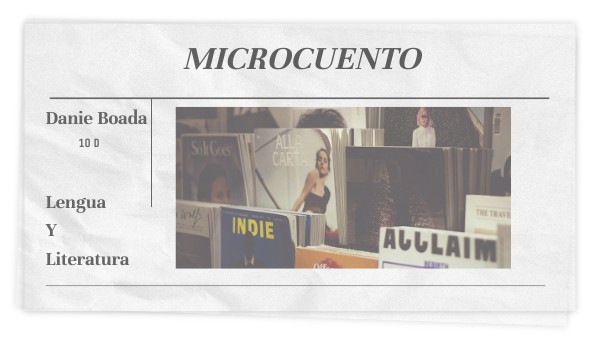 microcuento borrador.