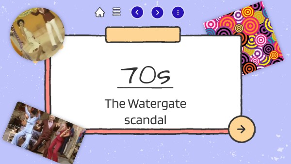 70s and the Watergate | Genially