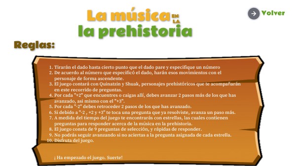 Viajando a la prehistoria (Música) | Genially