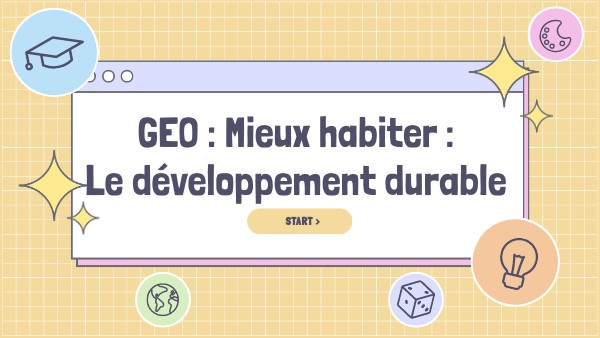 mieux habiter, le développement durable