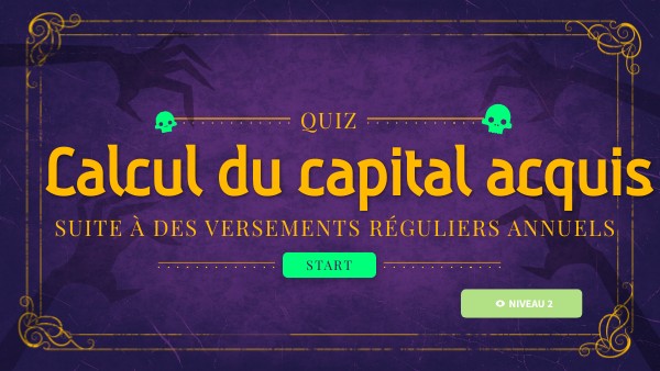 Calcul capital acquis | Genially