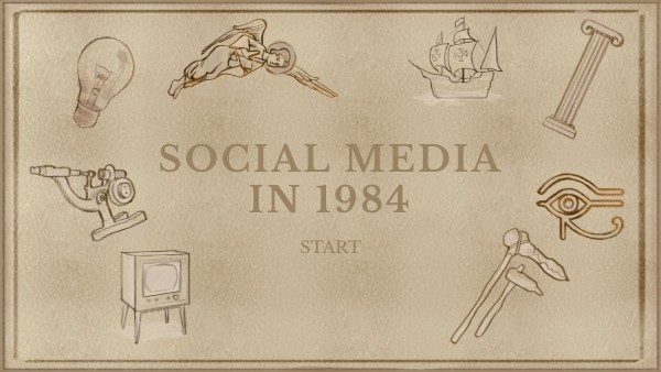 Social Media in 1984 | Genially