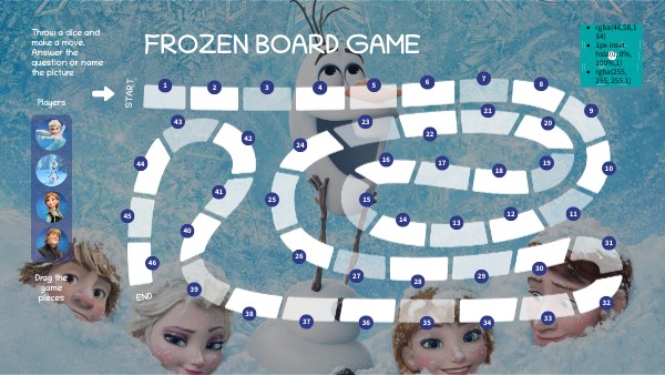 Frozen Board Game | Genially