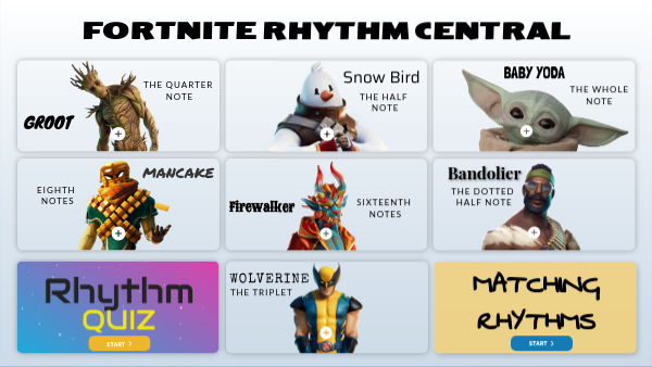 Fortnite Character Rhythms