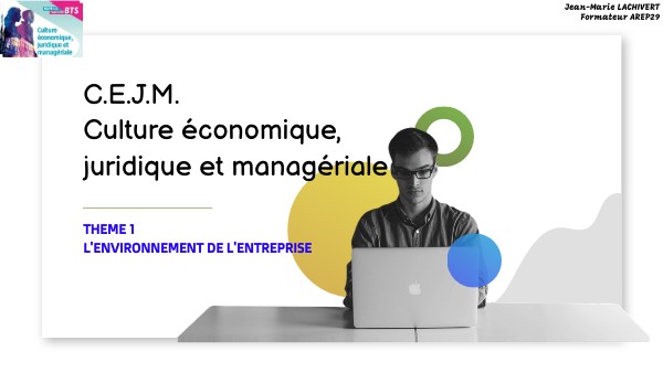 CEJM - 1. L'environnement éco de l'entreprise | Genially