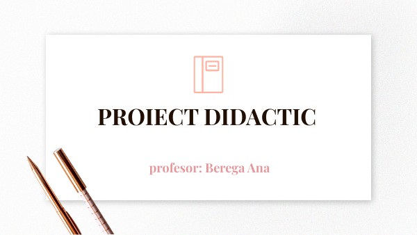 Proiect de lecție la matematică | Genially