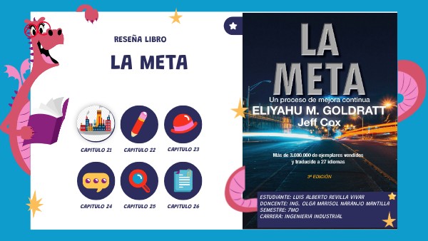 RESUMEN GRÁFICO LIBRO "LA META" últimos capitulos | Genially
