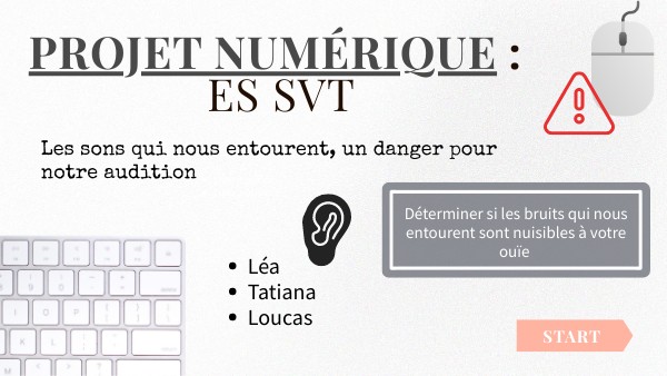 Projet numérique ES SVT