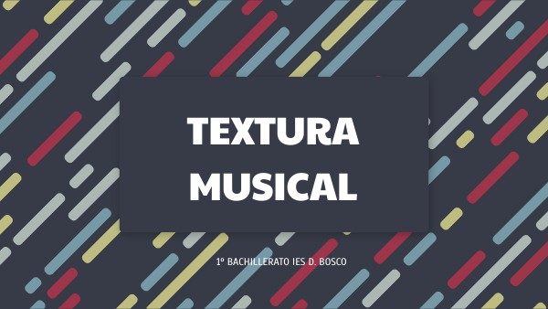 TEXTURA MUSICAL