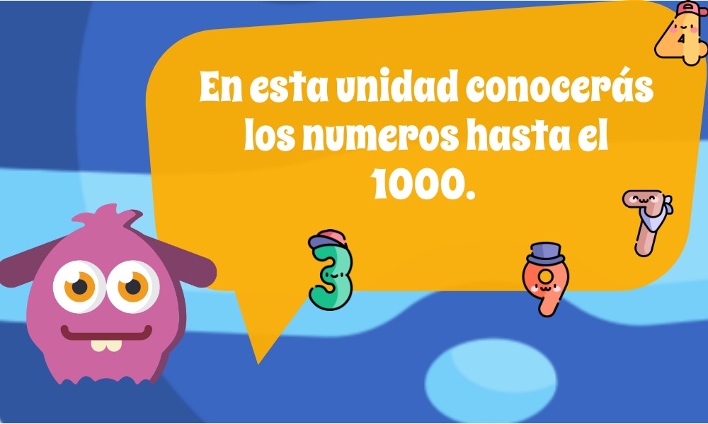 Representar cifras 0 a 1000 pictórico, simbólico-