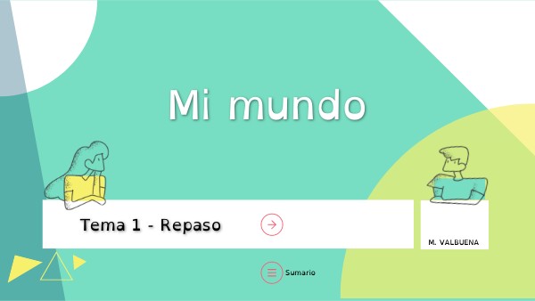 3e TEMA 1 - Mi mundo