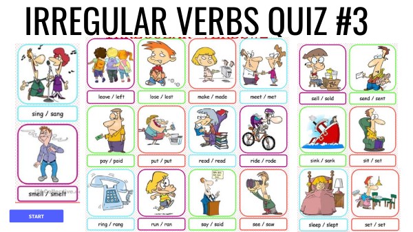 Irregular verbs quiz #3 | Genially