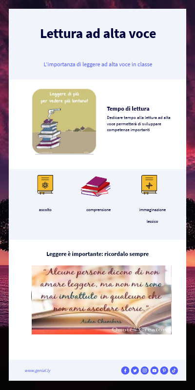 lettura ad alta voce | Genially