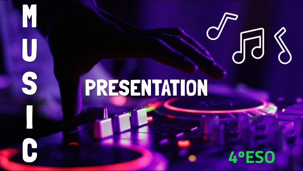 music presentation 4ºESO | Genially