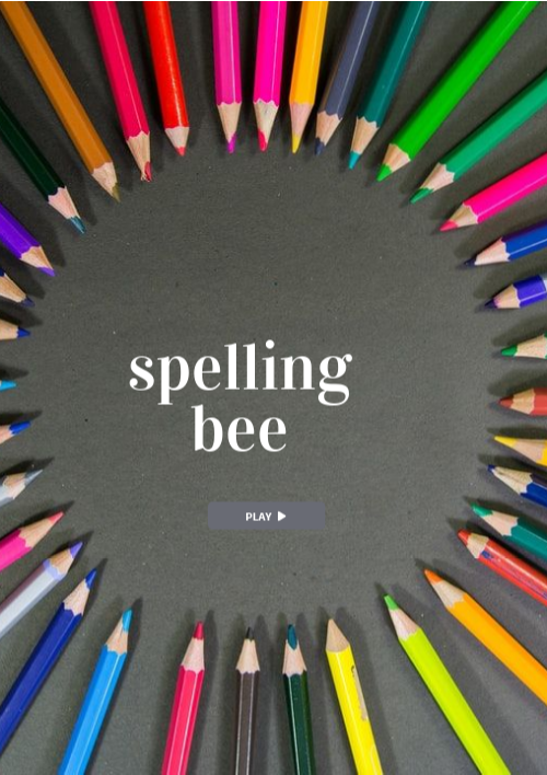 spelling bee1 | Genially