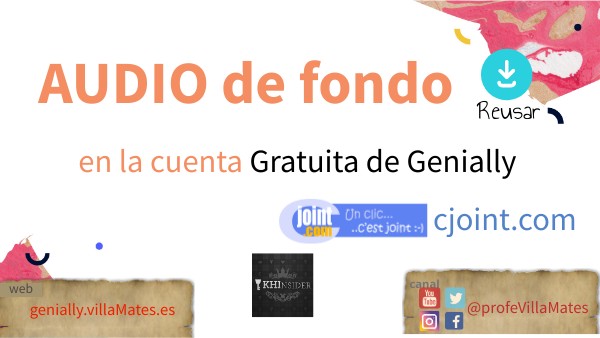 Reutilizable Audio de fondo con Cuenta Gratuita | Genially