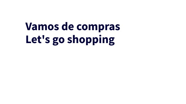 De compras- Shopping - | Genially
