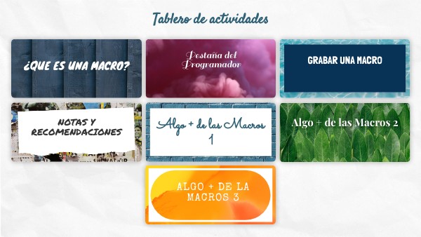 Excel Macros Diplomado Superior Alta Direccion | Genially