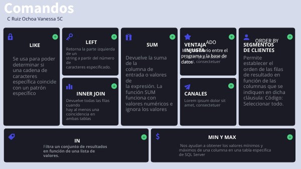 comandos de programación | Genially