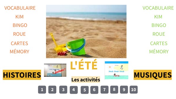 VOCABULAIRE DE L'ÉTÉ - PK