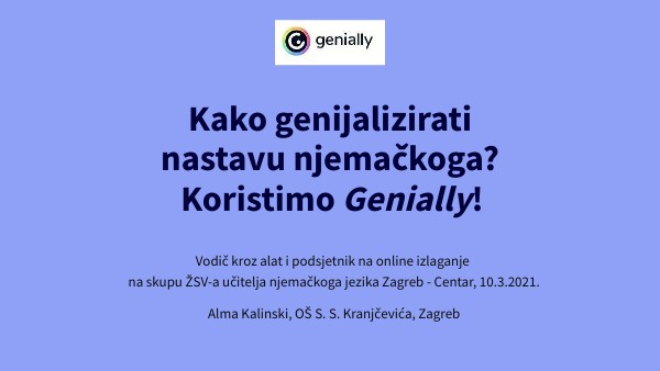 Digitalni alat GENIALLY | Genially