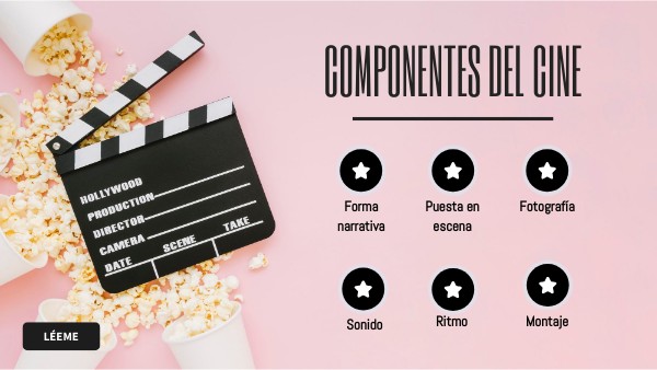 Componentes del cine - uDiscover | Genially