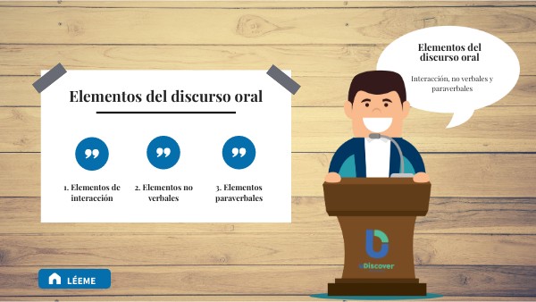 Elementos discurso oral - uDiscover | Genially