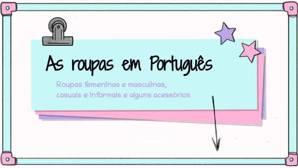As roupas em Português | Genially