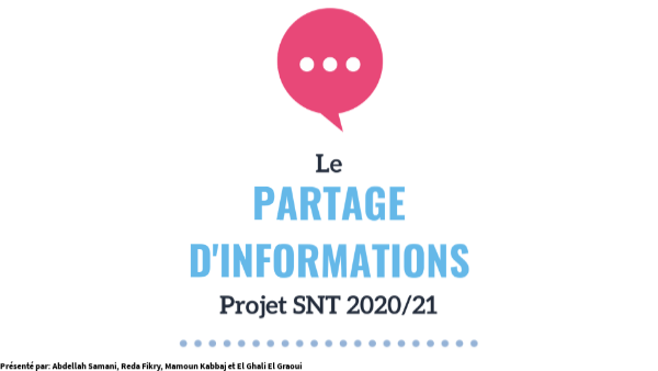 SNT projet