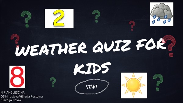 The Weather Quiz | Genially
