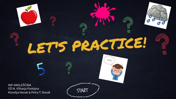 Let's practice - 1.R NIP-ANG | Genially