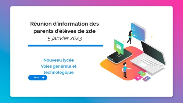 Présentation parents 2nde | Genially