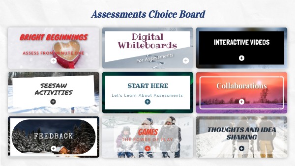 Assessments Choice Board - BOCES
